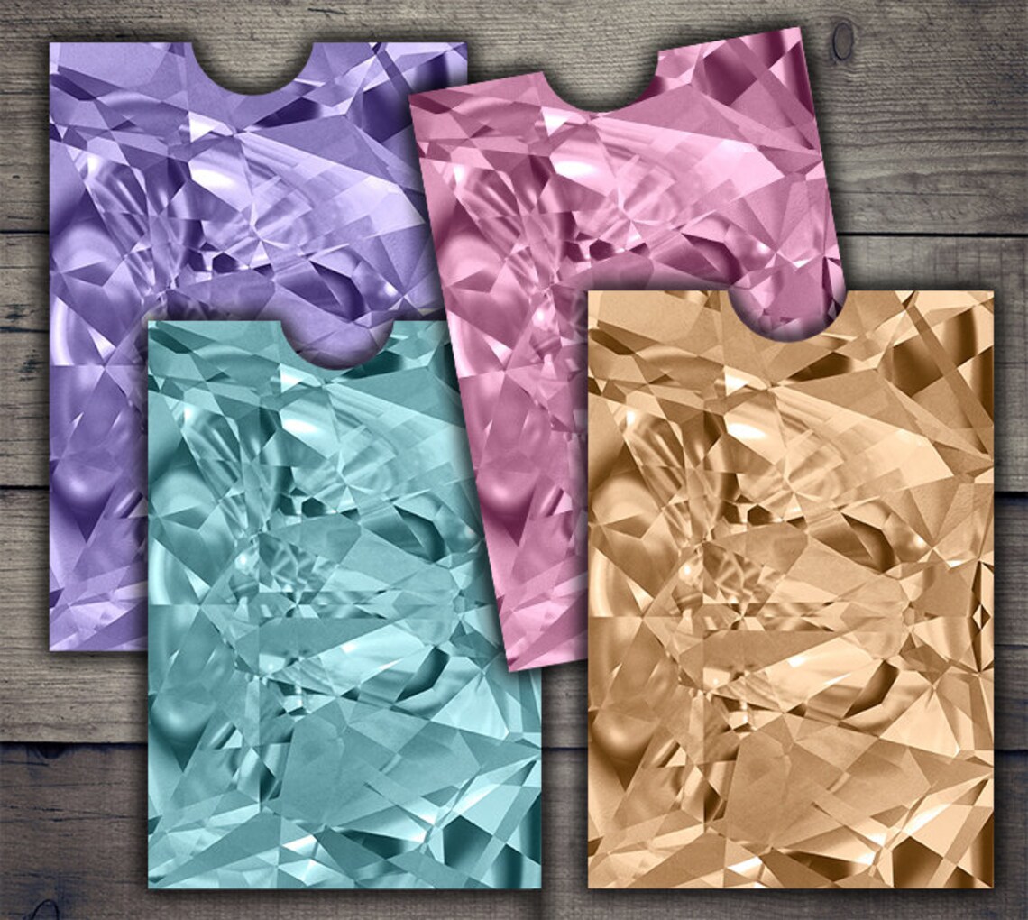 DIGITAL Printable Diamond Envelopes Digital collage sheet | Etsy