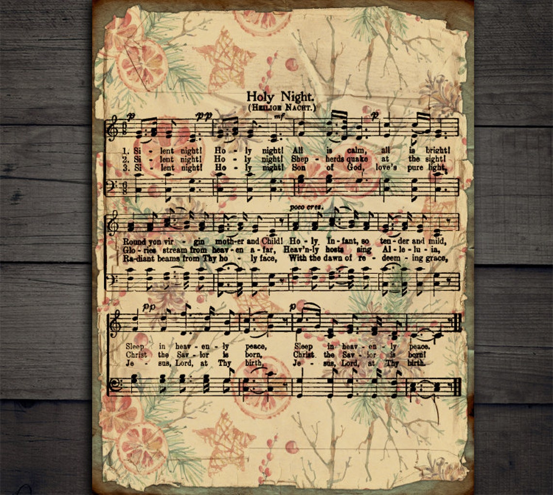 DIGITAL Vintage Christmas Music Sheets Digital Vintage - Etsy