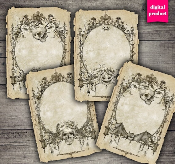 DIGITAL Grunge Halloween Paper Vintage Halloween Paper | Etsy