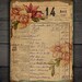 DIGITAL Vintage Floral Junk Journal Ephemera - Digital Paper Download ...