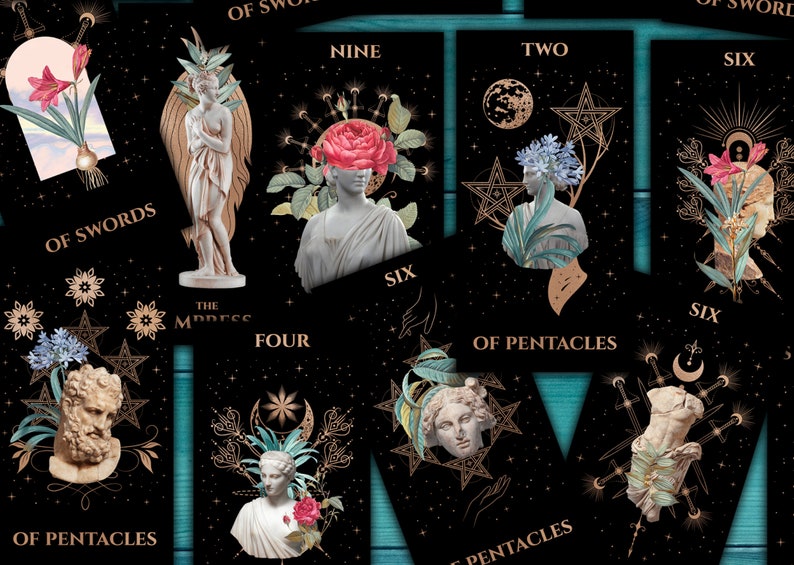 DIGITAL Ancient Hellenic Tarot Cards Printable Greek Gods - Etsy