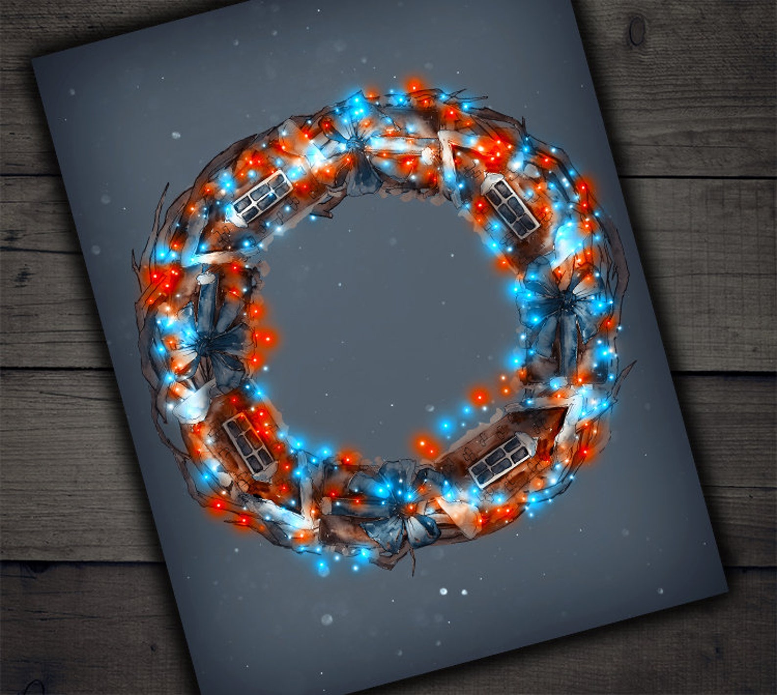 DIGITAL Christmas Lights Digital Paper Download - Etsy