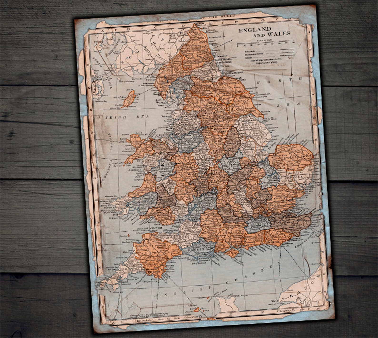 DIGITAL Vintage Grunge Maps Ephemera Digital Collage Sheet - Etsy Canada