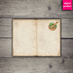 DIGITAL Vintage Cook Book Pages - Printable Recipe Journal - VBM2575 - Etsy
