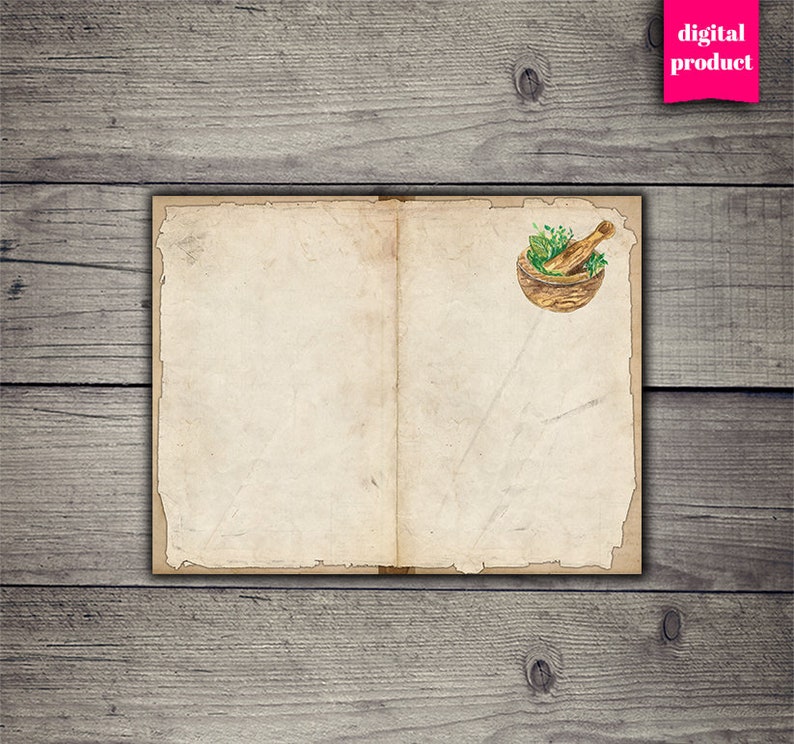 DIGITAL Vintage Cook Book Pages - Printable Recipe Journal - VBM2575 - Etsy