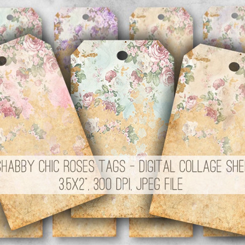 Shabby Chic Tags - Etsy