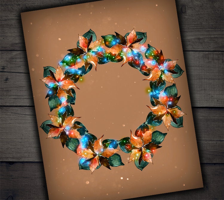 DIGITAL Christmas Lights Digital Paper Download - Etsy