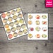 DIGITAL Fall Stickers Vintage Fall Digital Paper Fall - Etsy