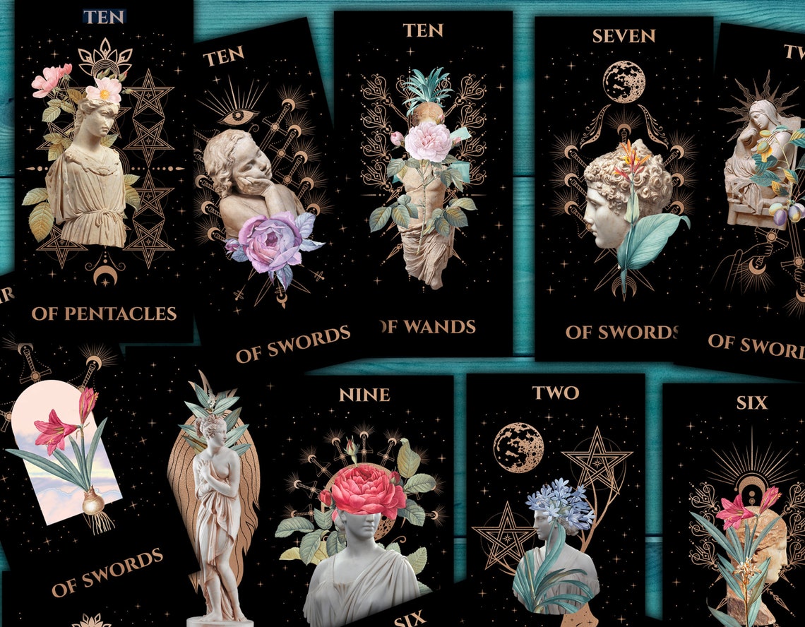 DIGITAL Ancient Hellenic Tarot Cards Printable Greek Gods - Etsy