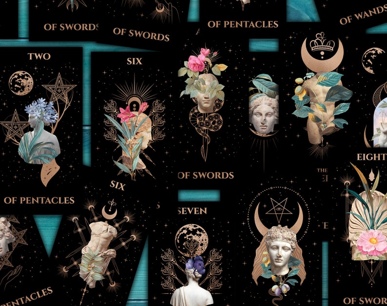 DIGITAL Ancient Hellenic Tarot Cards Printable Greek Gods - Etsy