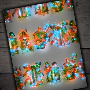 DIGITAL Christmas Lights Digital Paper Download - Etsy