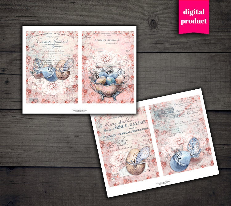 DIGITAL Vintage Easter Ephemera Printable Easter Paper - Etsy