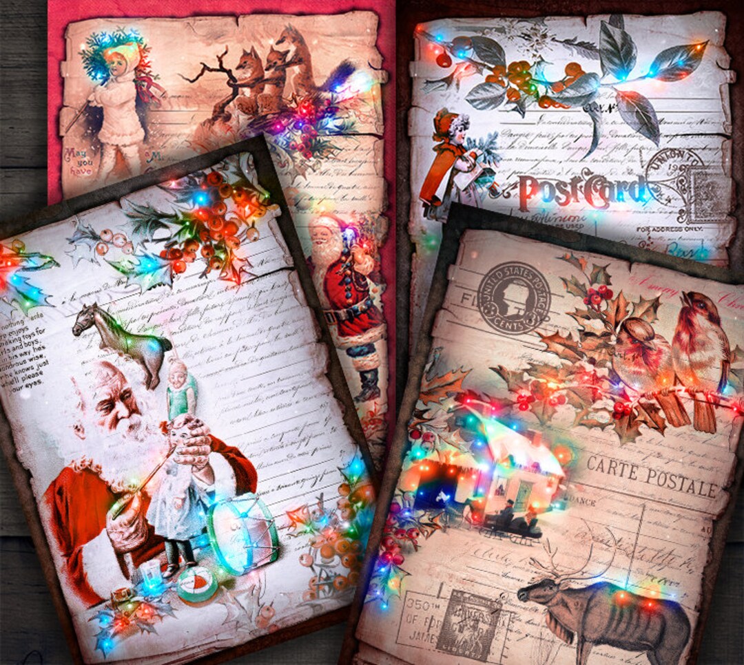 DIGITAL Christmas Lights Digital Paper Download - Etsy