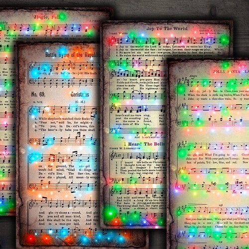 DIGITAL Christmas Lights Digital Paper Download VBM2289 - Etsy