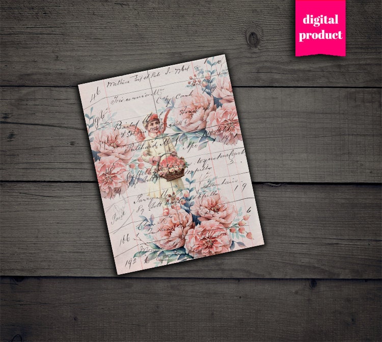 DIGITAL Angels Vintage Ephemera Printable Angel Papers | Etsy