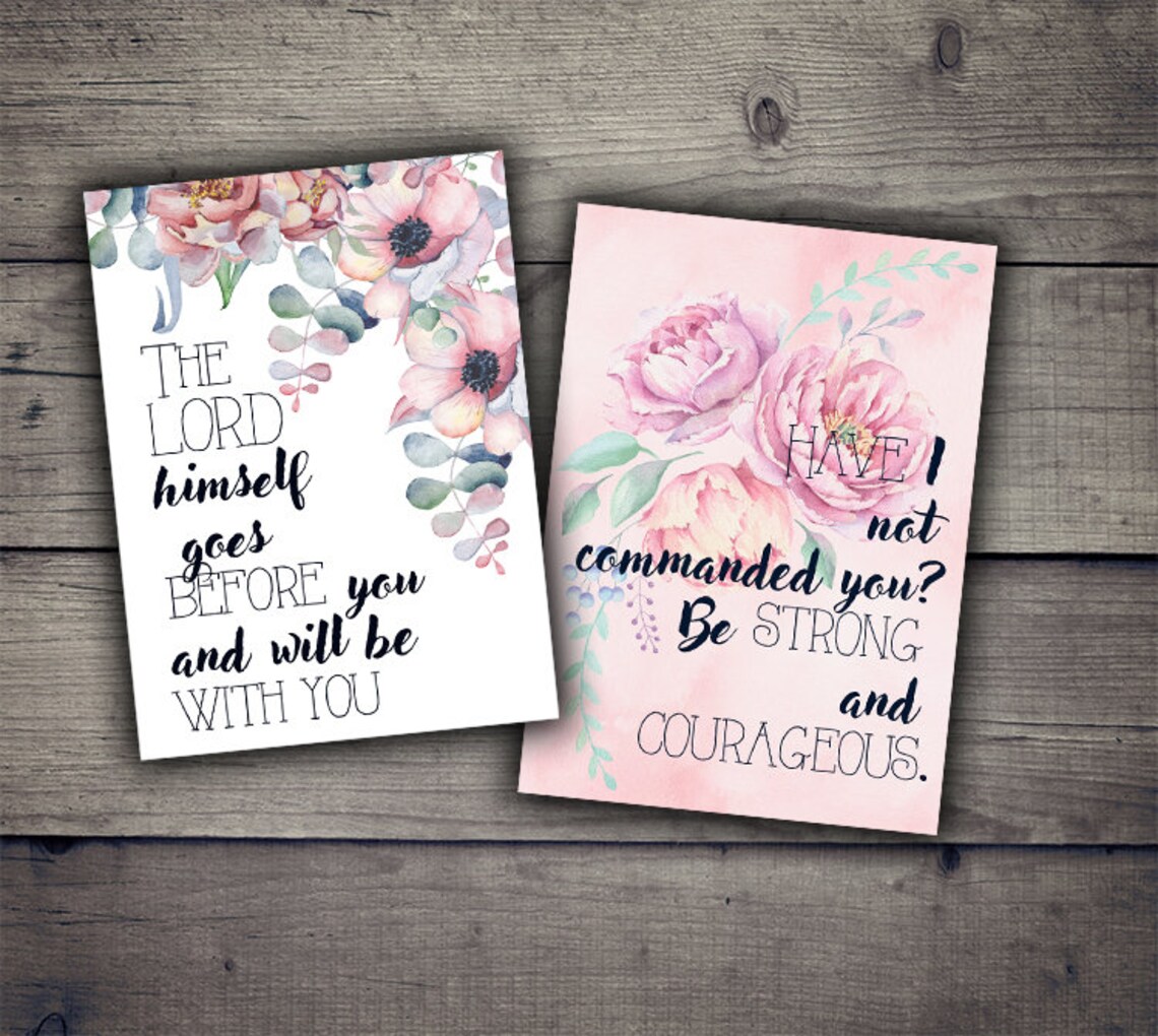 DIGITAL Printable Bible Verses Scripture Quote Cards Digital | Etsy