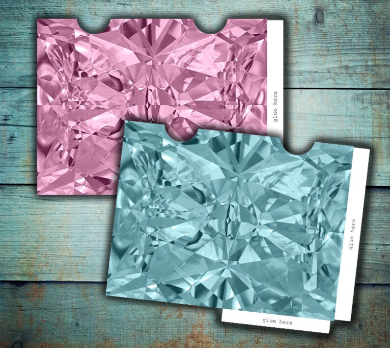 DIGITAL Printable Diamond Envelopes Digital Collage Sheet - Etsy