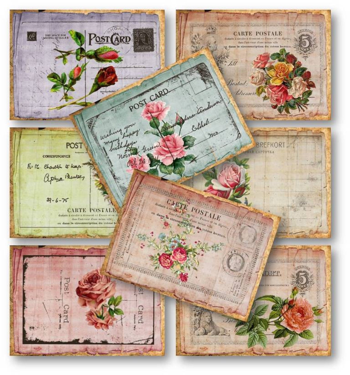 DIGITAL Digital Images Digital Collage Sheet Download - Etsy