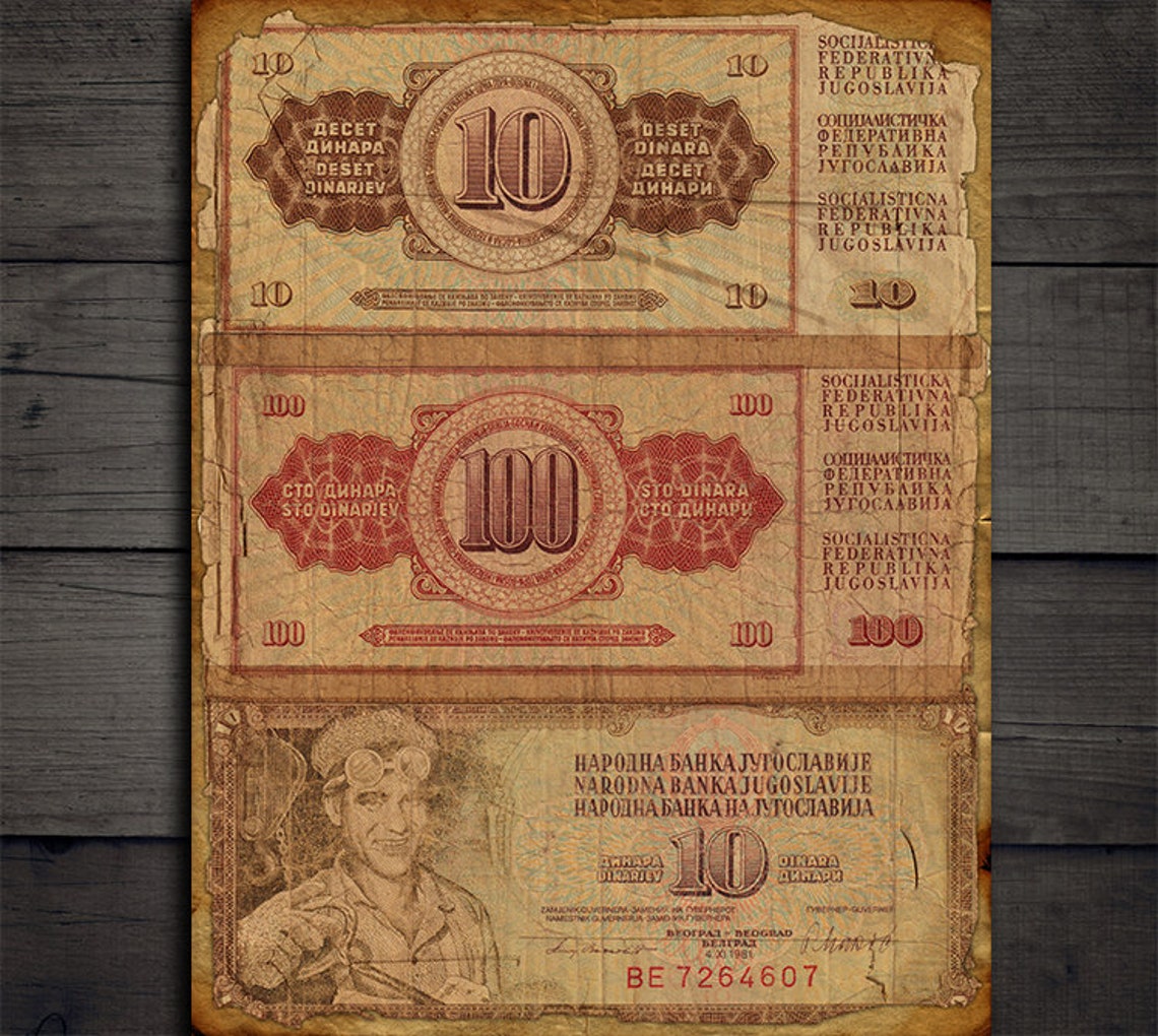 DIGITAL Vintage Old Money - Antique Banknotes - Printable Junk Journal ...