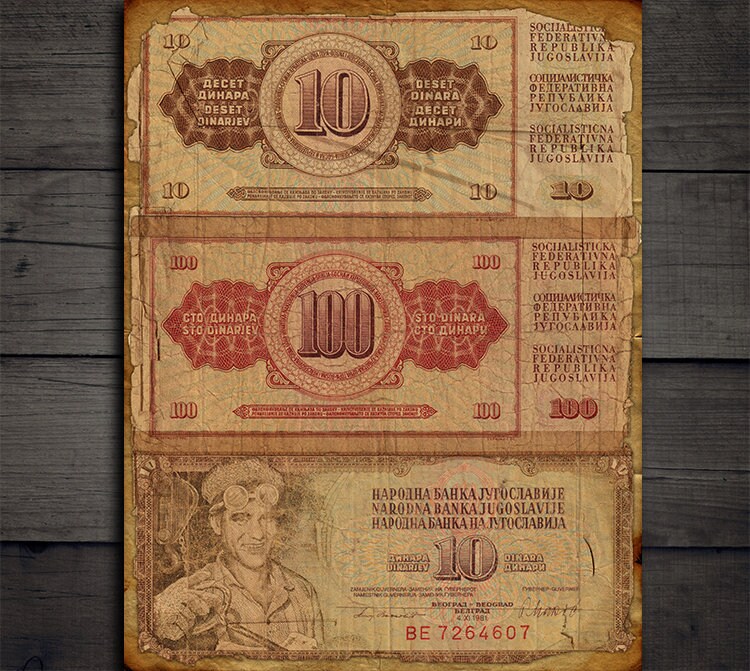 DIGITAL Vintage Old Money - Antique Banknotes - Printable Junk Journal ...