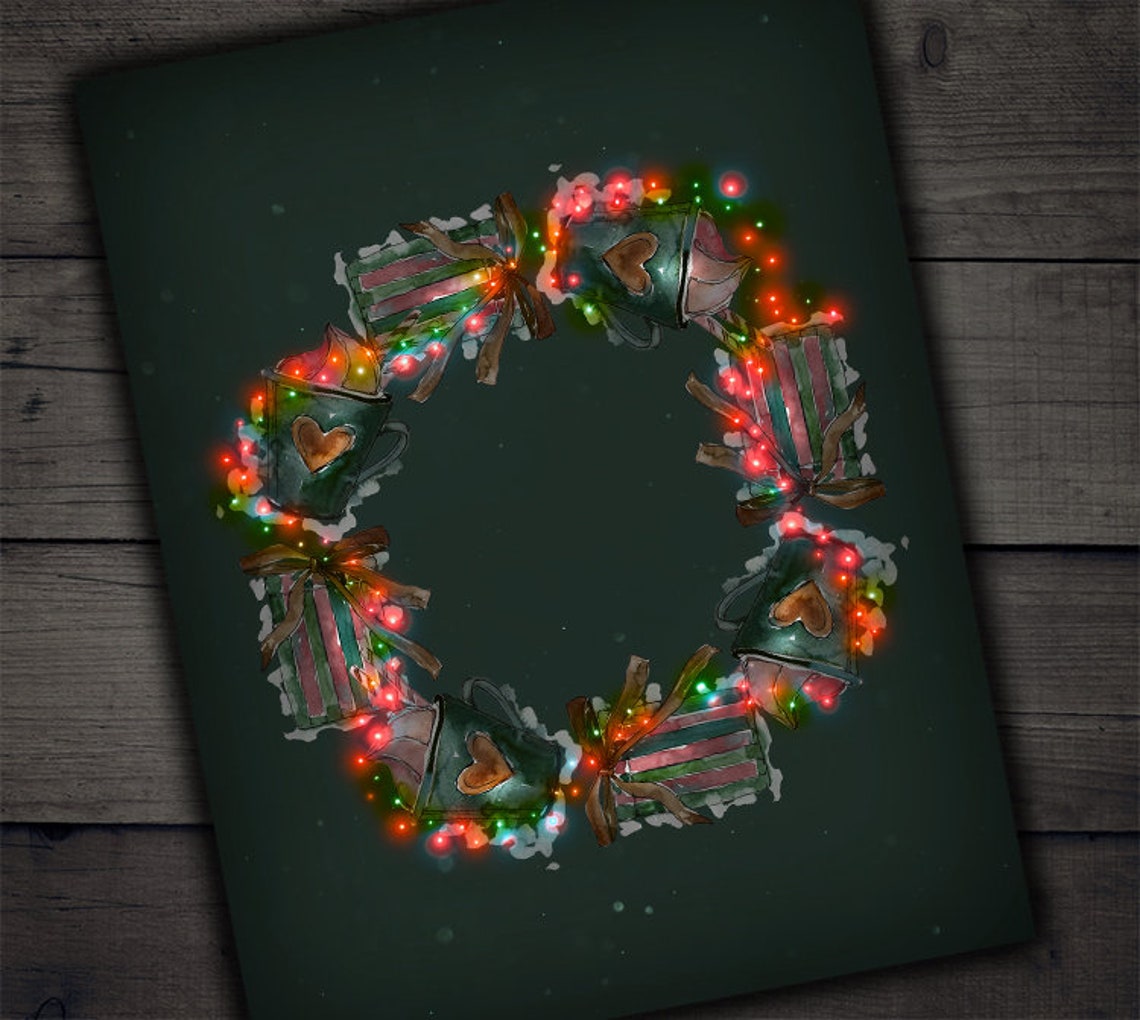 DIGITAL Christmas Lights Digital Paper Download - Etsy