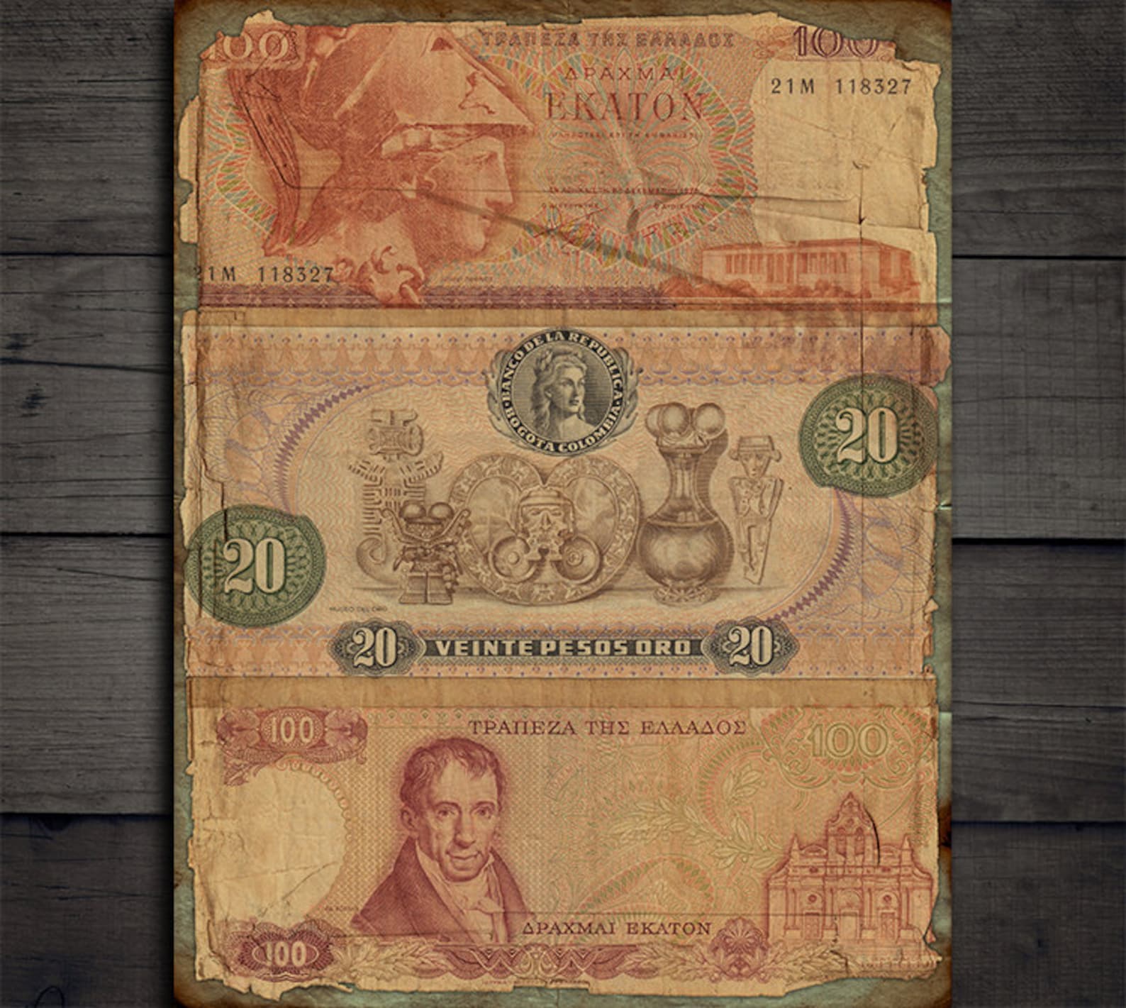 DIGITAL Vintage Money Antique Banknotes Printable Junk Journal Ephemera ...
