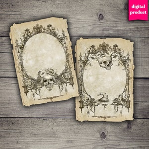 DIGITAL Grunge Halloween Paper - Vintage Halloween Paper Download ...