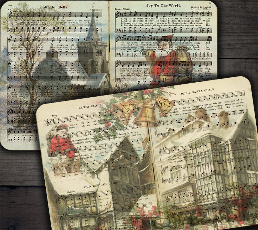 DIGITAL Vintage Christmas Digital Paper Download - Etsy