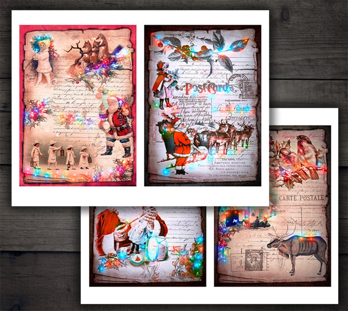 DIGITAL Christmas Lights Digital Paper Download | Etsy