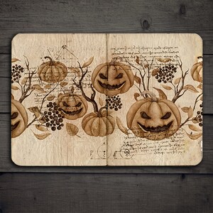 DIGITAL Grunge Halloween Pumpkins Junk Journal Printable Pages ...