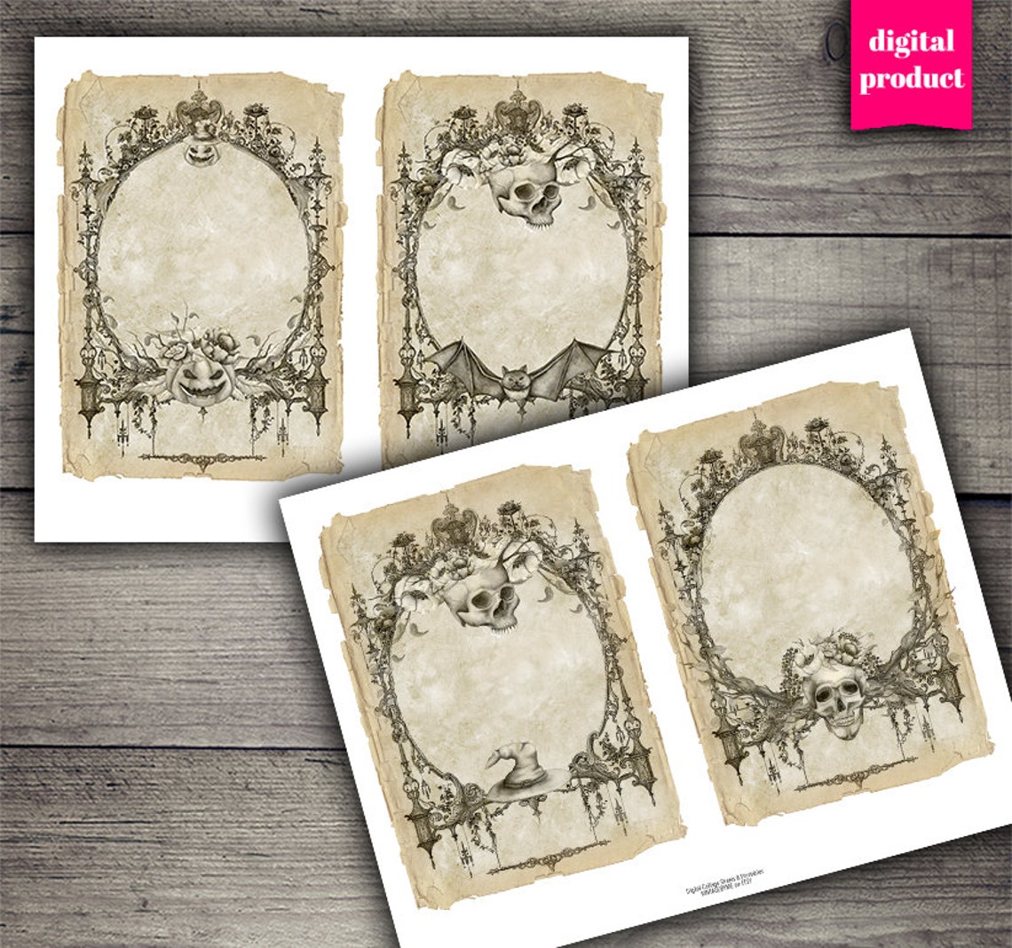 DIGITAL Grunge Halloween Paper Vintage Halloween Paper - Etsy