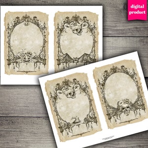 DIGITAL Grunge Halloween Paper - Vintage Halloween Paper Download ...