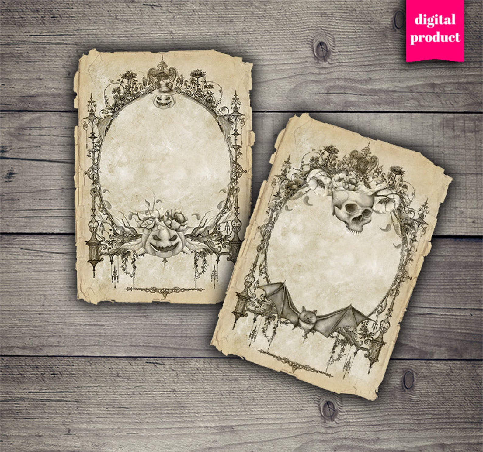 DIGITAL Grunge Halloween Paper Vintage Halloween Paper - Etsy