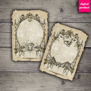 DIGITAL Grunge Halloween Paper - Vintage Halloween Paper Download ...