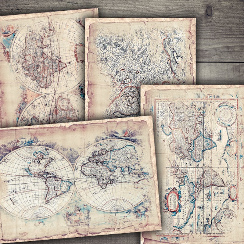 Old World Map - Etsy