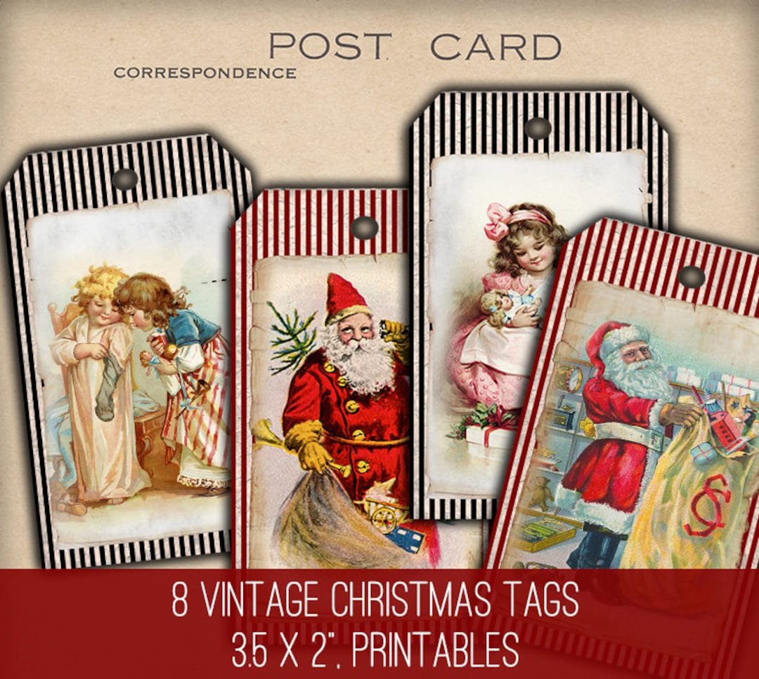 DIGITAL Christmas Tags - 1194 - Digital Image - Instant Download ...