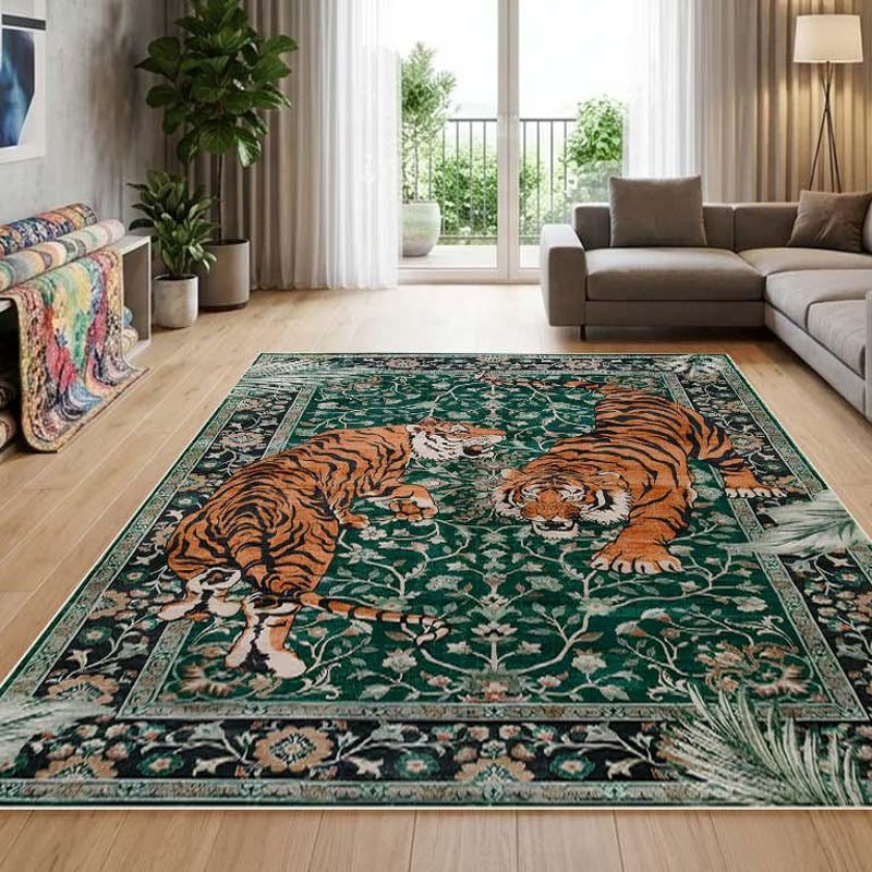 Two Tigers Rug - Etsy