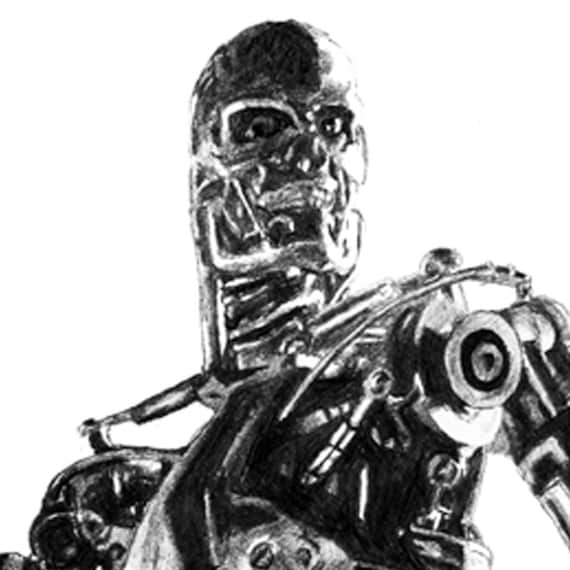 Terminator Robot Drawings