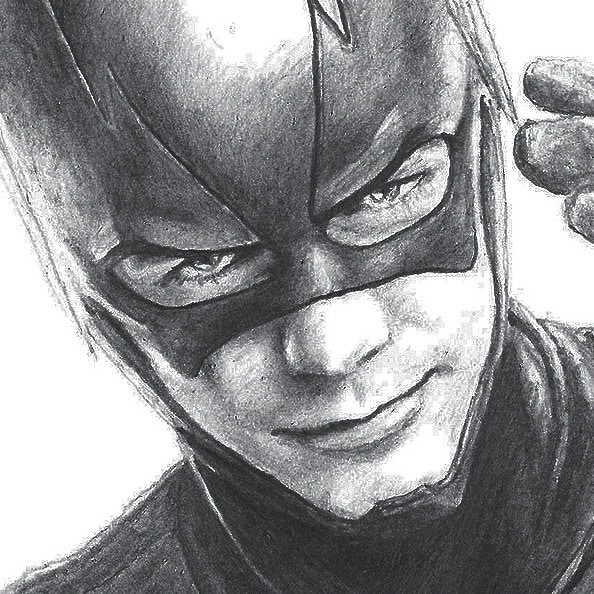 The Flash Drawing In Pencil