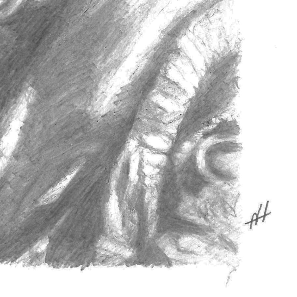 ALIEN Pencil Drawing - Etsy