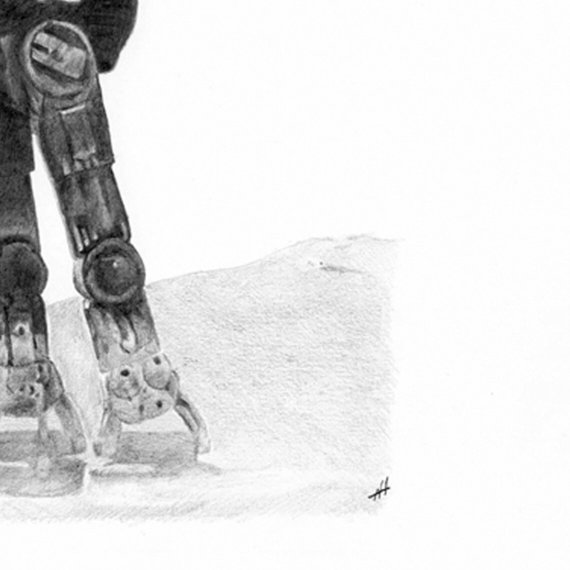 AT-AT WALKER Pencil Drawing - Etsy