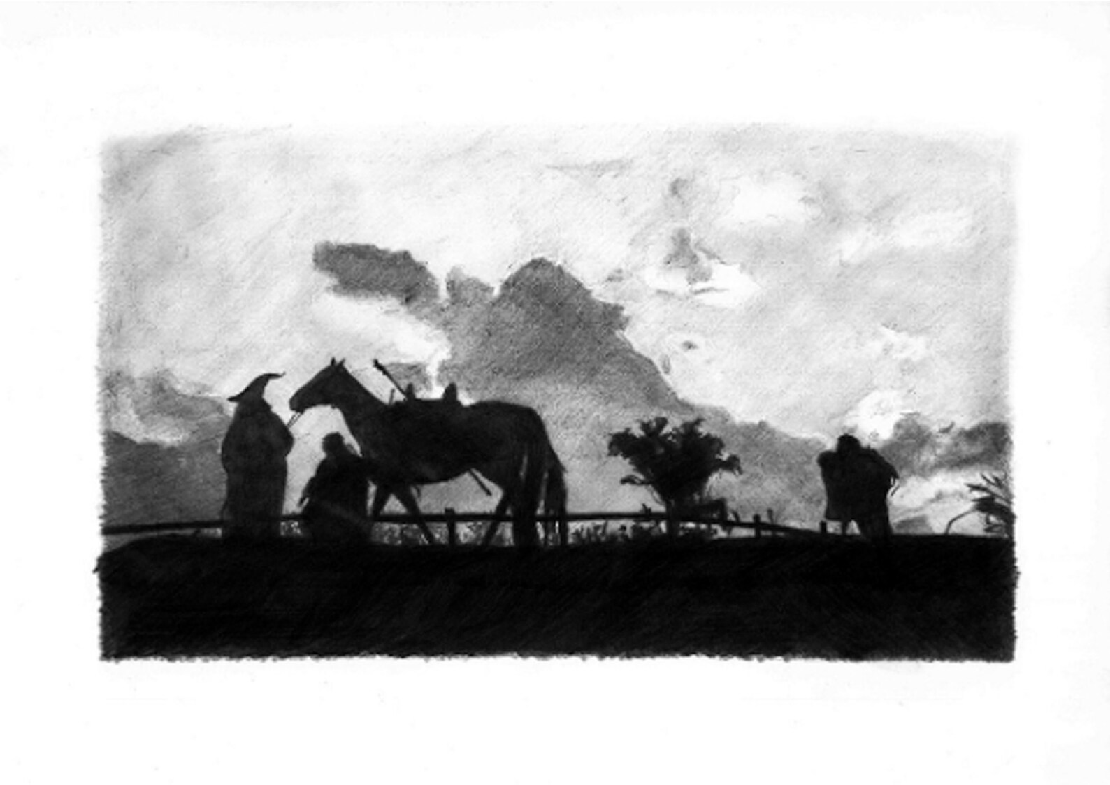 GANDALF, FRODO and SAM Leave the Shire - Etsy