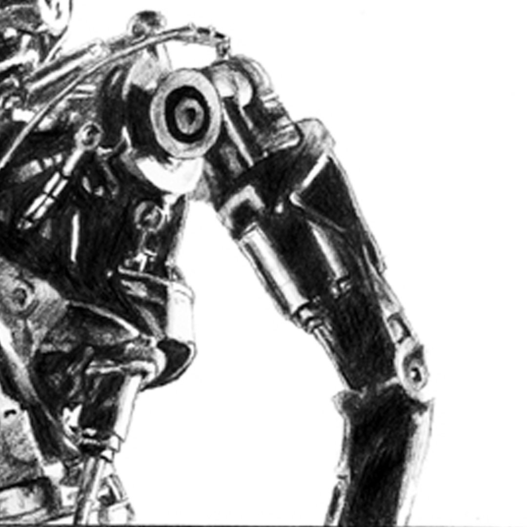 Terminator Robot Drawing
