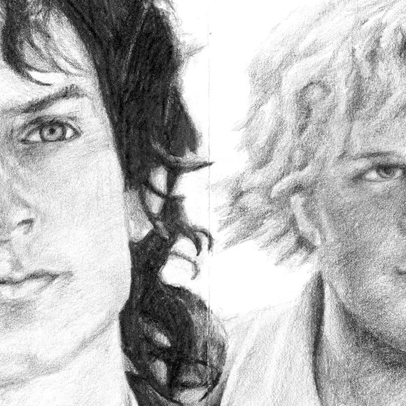 FRODO and SAM Pencil Drawing - Etsy