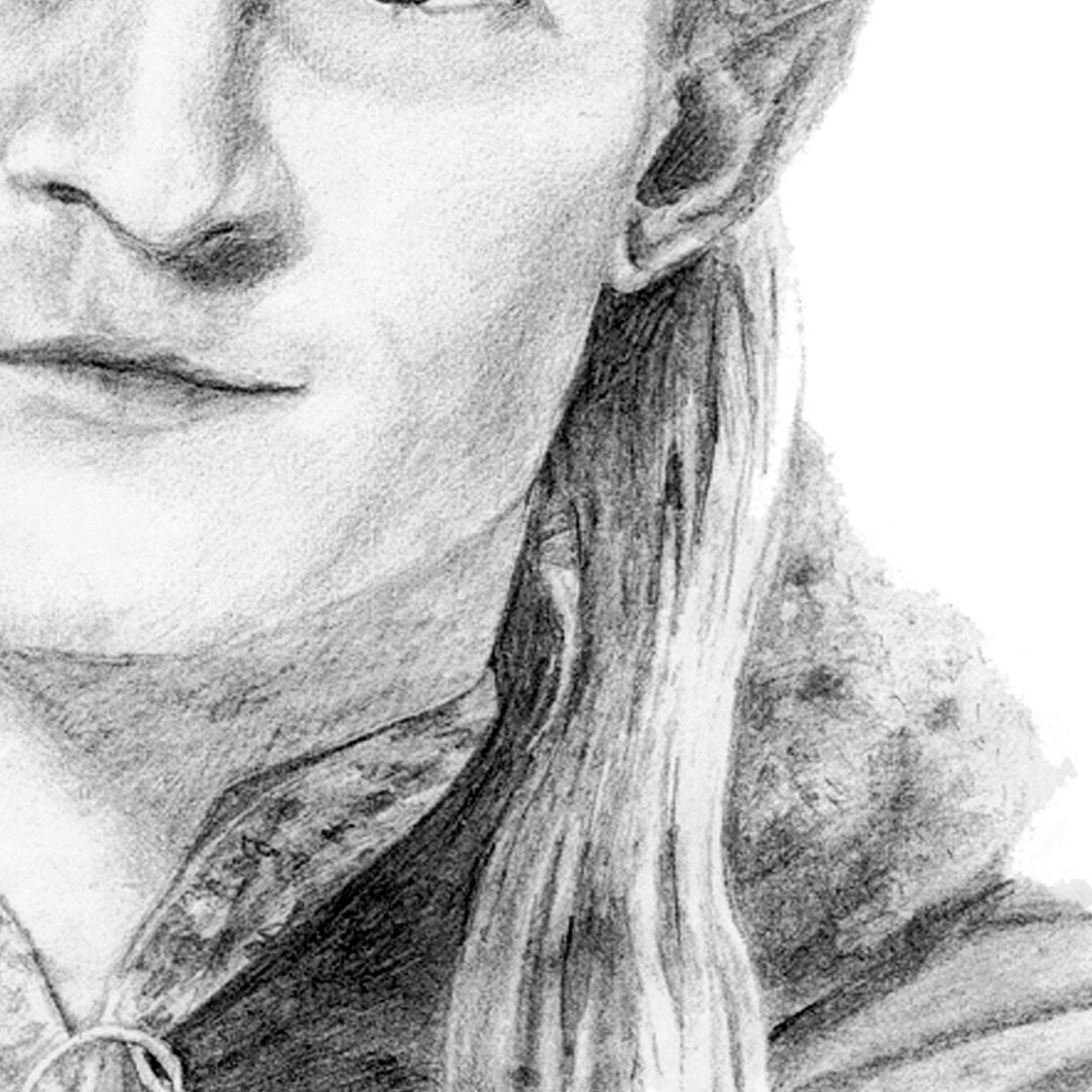 LEGOLAS Pencil Drawing - Etsy UK