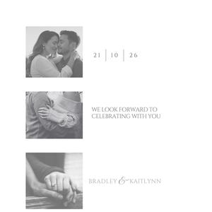 Modern Luxury Save the Date Template | Editable Canva Wedding ...