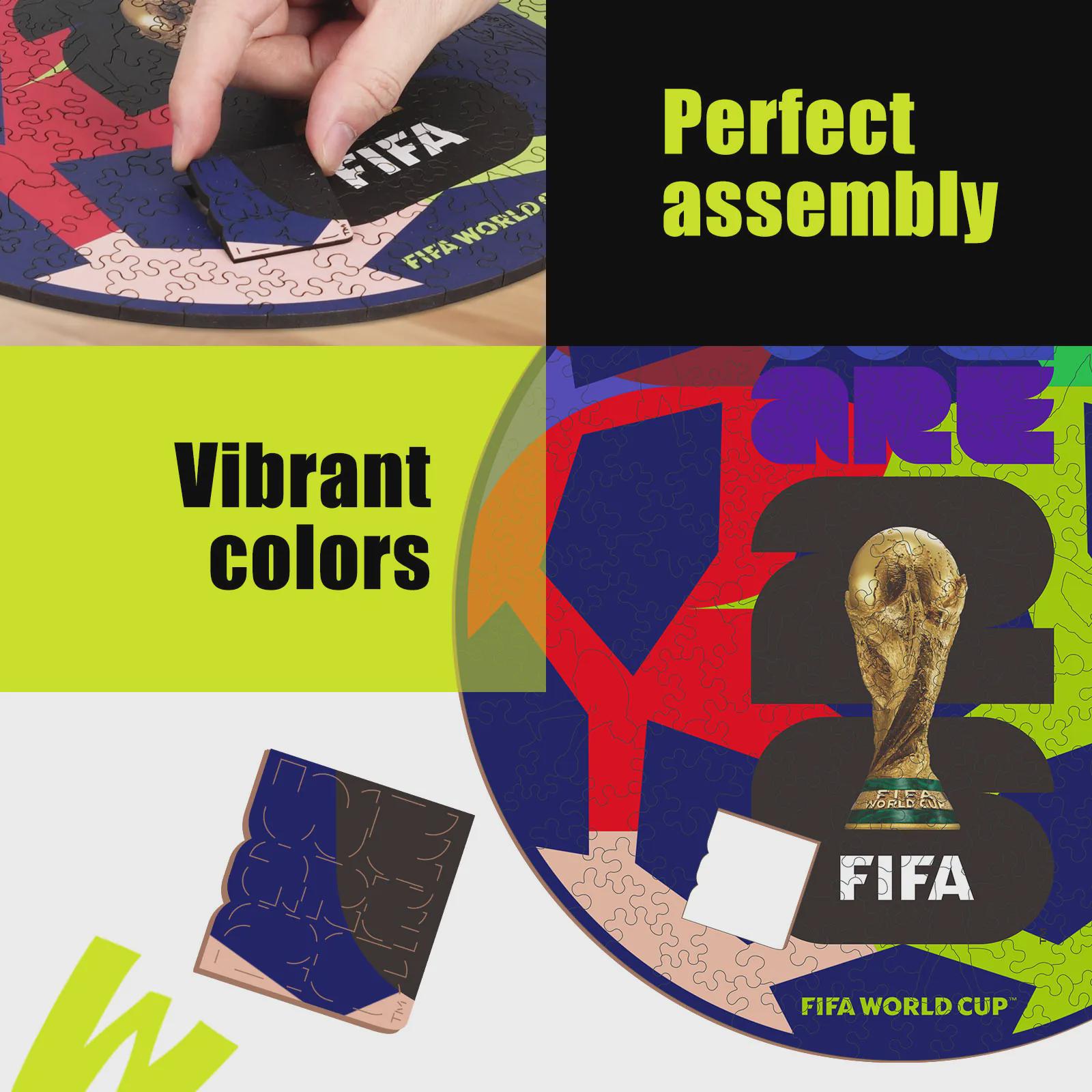 FIFA World Cup 2026 Edition Soccer Puzzle for Adults, Wooden Football ...