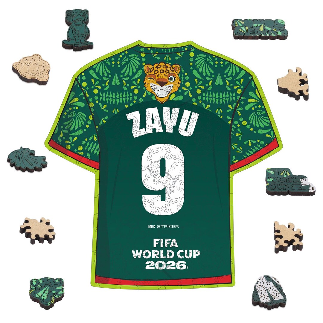Official FIFA World Cup 2026 Zavy Jersey Puzzle – 200 Piece Wooden ...