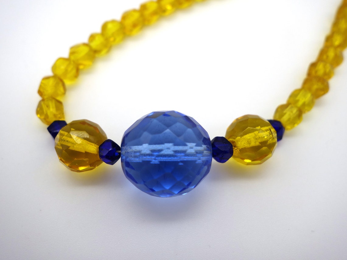 Art Deco Necklace Flapper Necklace 1920's Necklace - Etsy