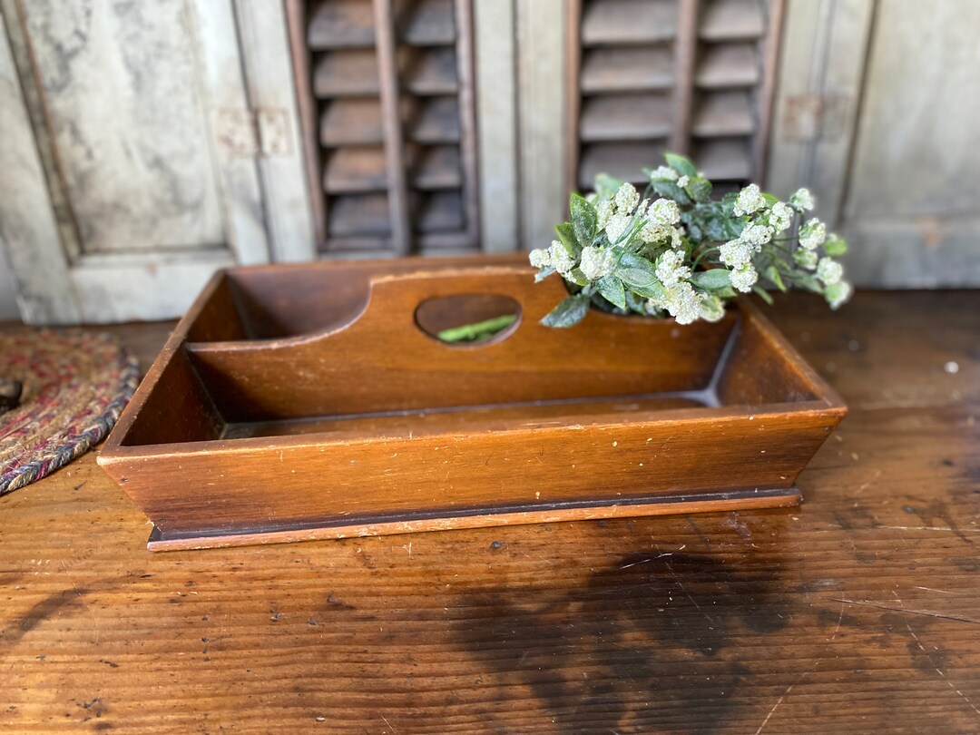 Vintage Wood Cutlery Box,knife Box - Etsy